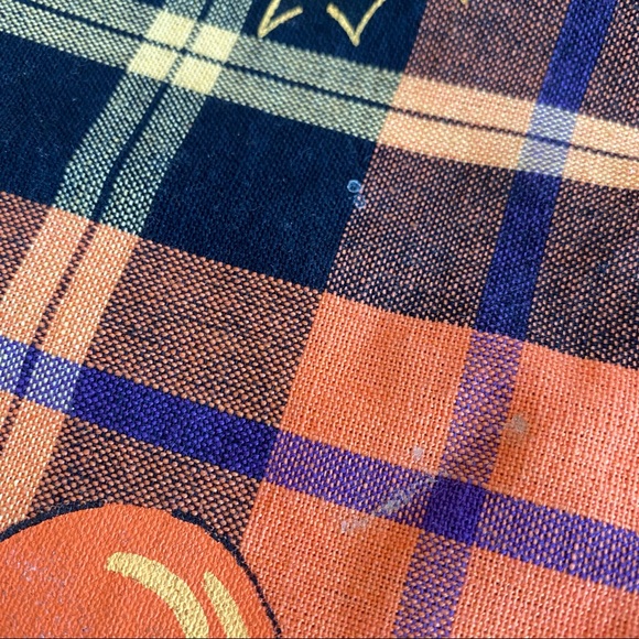 Dining | Vintage Style Halloween Tablecloth Plaid Ghost | Poshmark